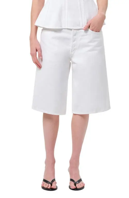 AGOLDE Ramona Denim Shorts - Marshmallow Clean White