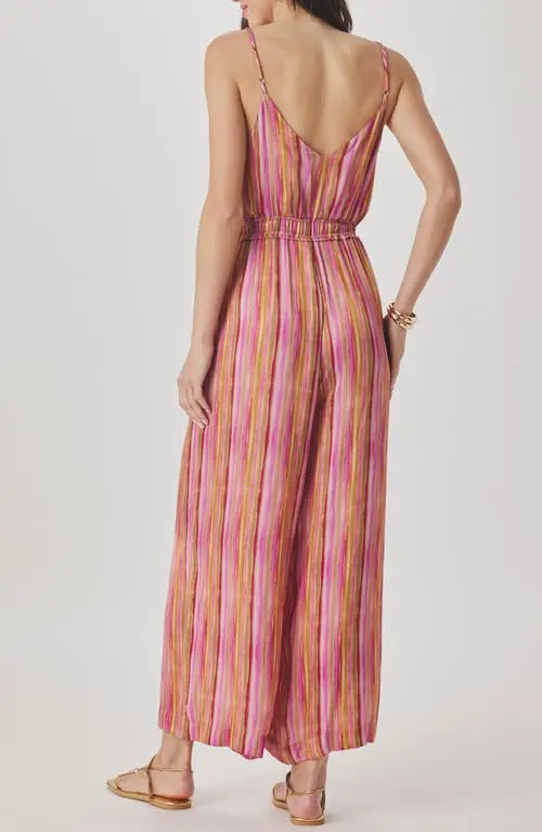 Splendid Kelsea Stripe Crop Wide Leg Jumpsuit