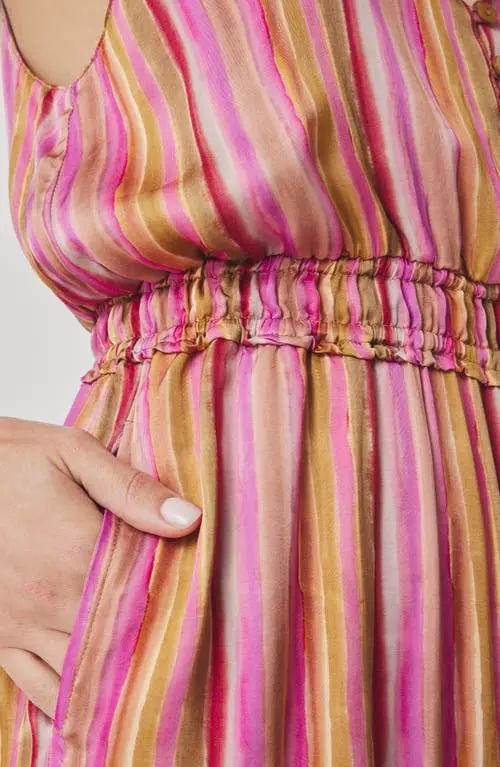 Splendid Kelsea Stripe Crop Wide Leg Jumpsuit