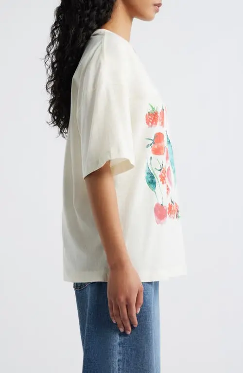 GOLDEN HOUR Cherries & Berries Graphic Cotton T-shirt