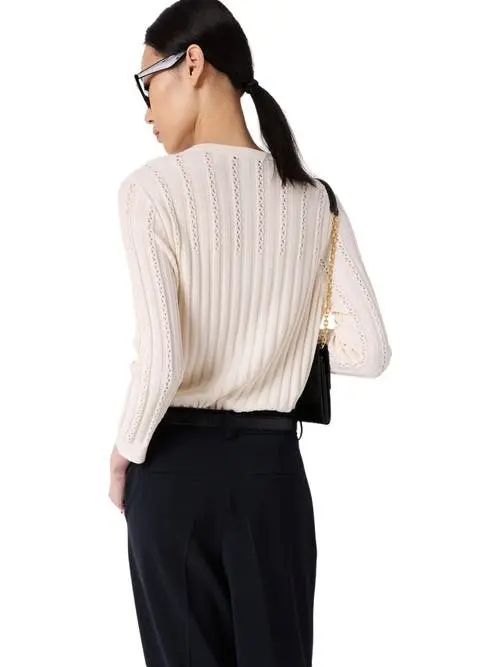 Gerard Darel Lhena Openwork Detail Sweater