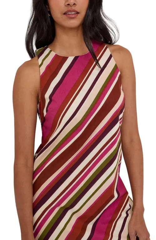 NOBODY'S CHILD Striped Sleeveless Mini Dress