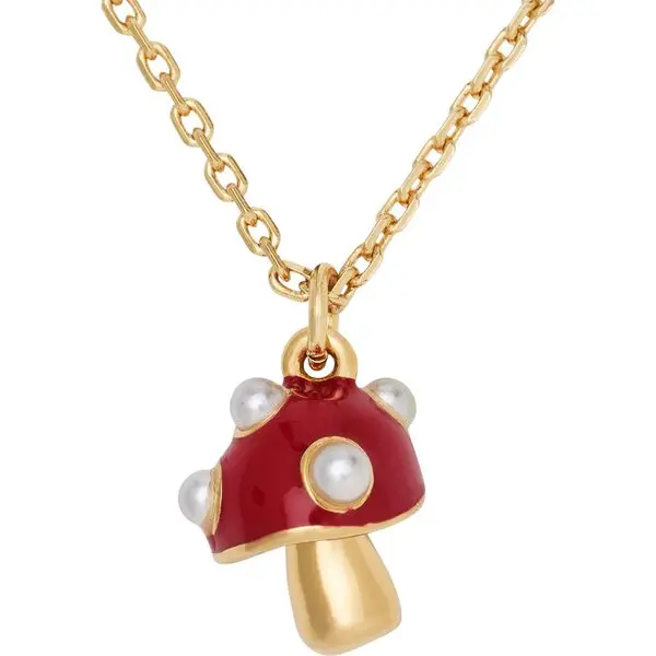 Kate Spade New York Mushroom Pendant Necklace - Red Multi
