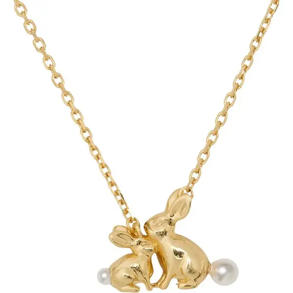 Kate Spade New York Bunny Pendant Necklace - Gold