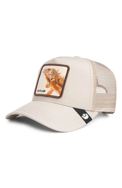 GOORIN BROS The Outlaw Lizard Patch Trucker Hat - Biscuit