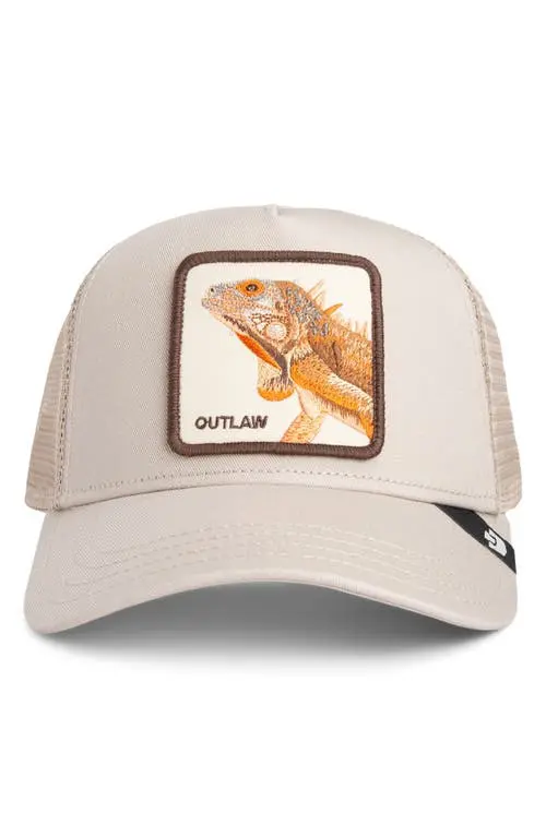 GOORIN BROS The Outlaw Lizard Patch Trucker Hat - Biscuit