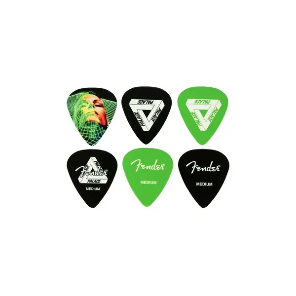 PALACE Fender Medium Pick 6 Pack - Green