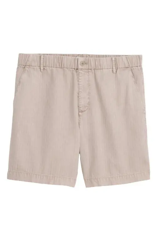 ALEX MILL Pull-on Cotton Shorts - Faded Grey