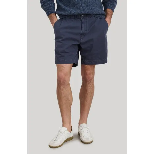 ALEX MILL Pull-on Cotton Shorts - Navy