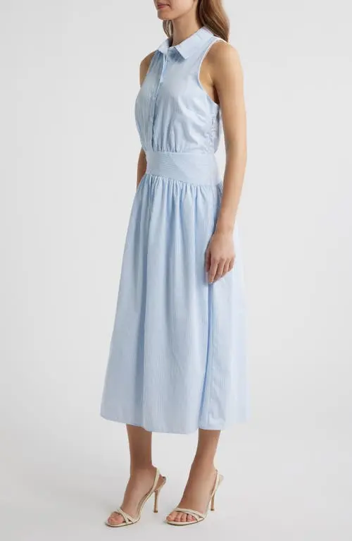 Sam Edelman Stripe Sleeveless Shirt Dress