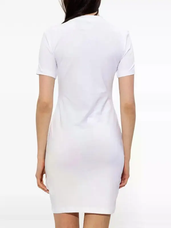 Versace Logo-print Mini Dress - White