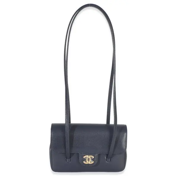 Chanel Grained Calfskin Preppy Flap Bag