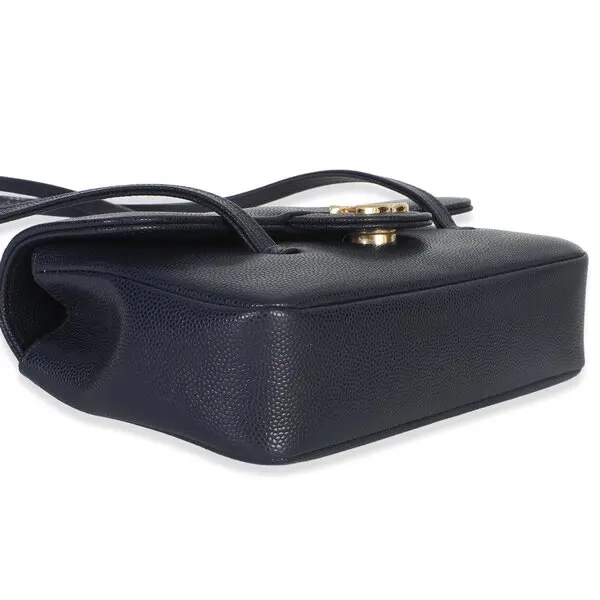 Chanel Grained Calfskin Preppy Flap Bag