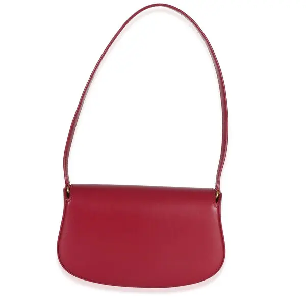 Saint Laurent Box Calfskin Voltaire Shoulder Bag - Red