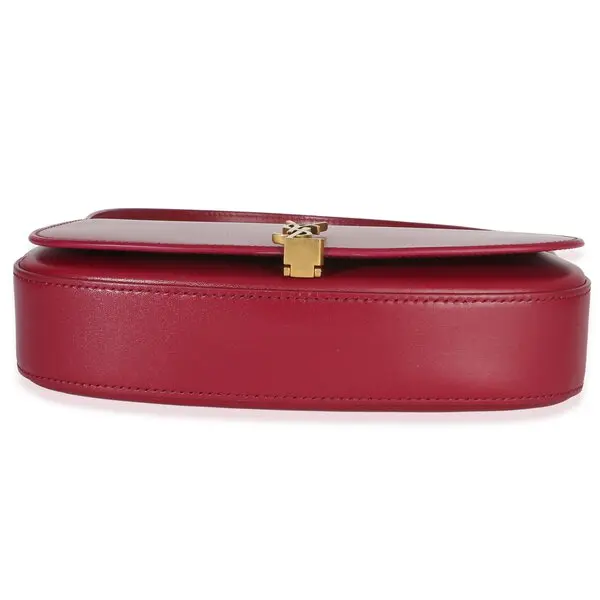Saint Laurent Box Calfskin Voltaire Shoulder Bag - Red