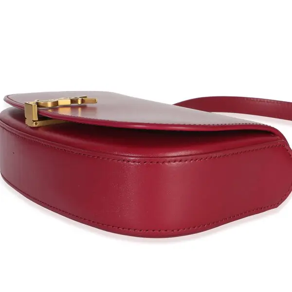 Saint Laurent Box Calfskin Voltaire Shoulder Bag - Red