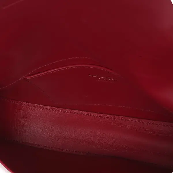 Saint Laurent Box Calfskin Voltaire Shoulder Bag - Red