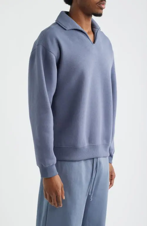 Bp. Polo Collar Cotton Blend Sweatshirt