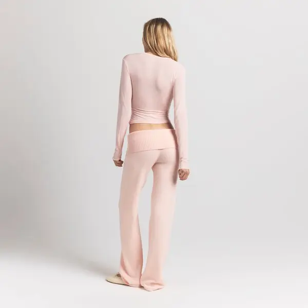 SKIMS Sheer Modal Cardigan With Covered Buttons - Primrose