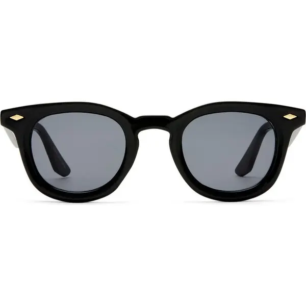 AIRE Aperture 45mm Round Sunglasses - Black/smoke Mono