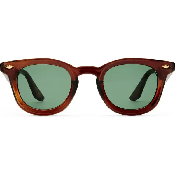 AIRE Aperture 45mm Round Sunglasses - Toffee/khaki Mono