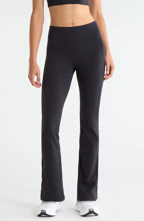 Zella Studio Luxe Piped Bootcut Leggings - Black