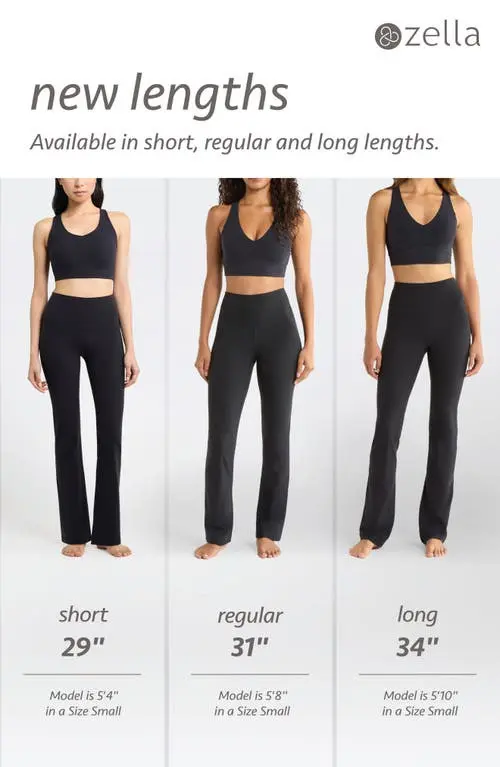 Zella Studio Luxe Piped Bootcut Leggings