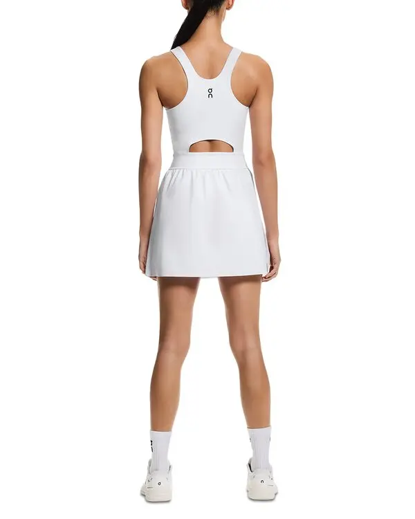 On Split Court Dress - White