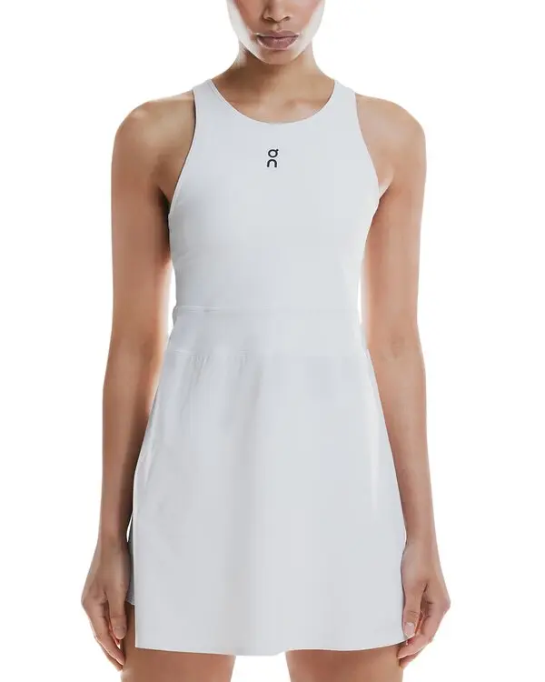 On Split Court Dress - White
