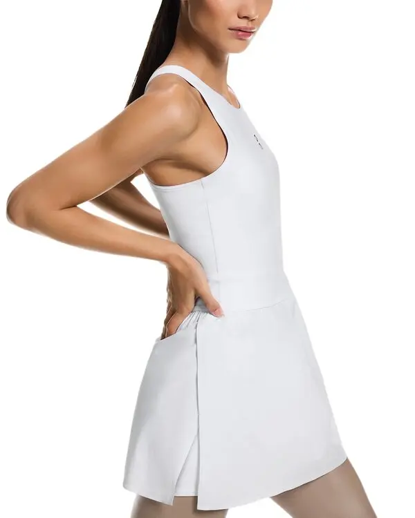 On Split Court Dress - White