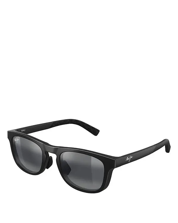 Maui Jim Polarized Square Sunglasses, 50mm - Black