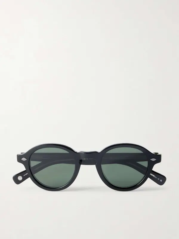 Garrett Leight Round-frame Sunglasses - Black