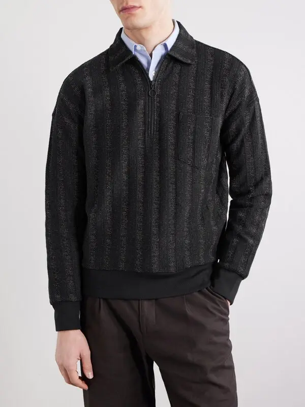 Oliver Peoples Lorimer Cotton-blend Jacquard Sweater