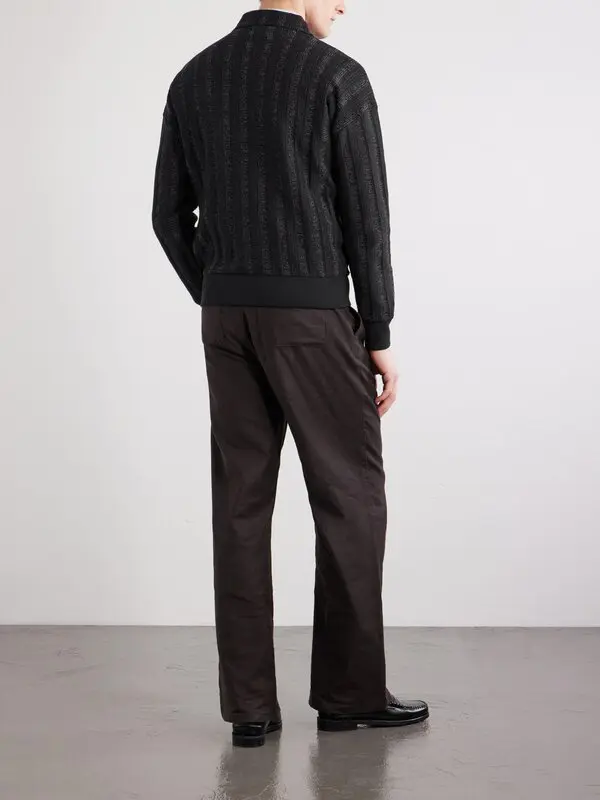 Oliver Peoples Lorimer Cotton-blend Jacquard Sweater