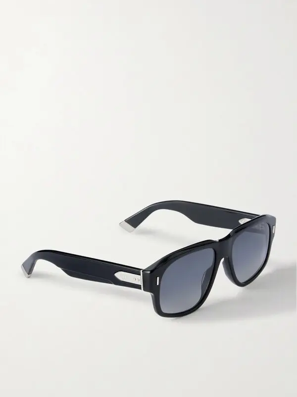 Dior Geometric Acetate Sunglasses - Black