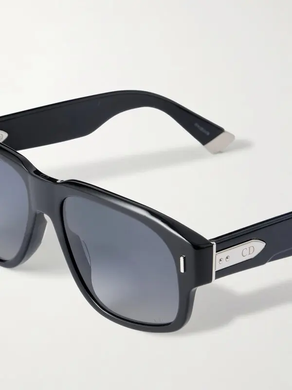 Dior Geometric Acetate Sunglasses - Black