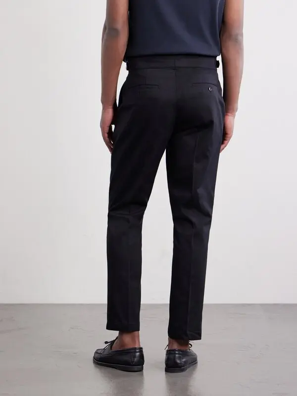 Mr P. Steve Tapered Pleated Trousers