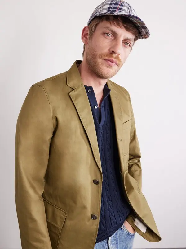 BEAMS Madras Patchwork Cotton Baseball Cap