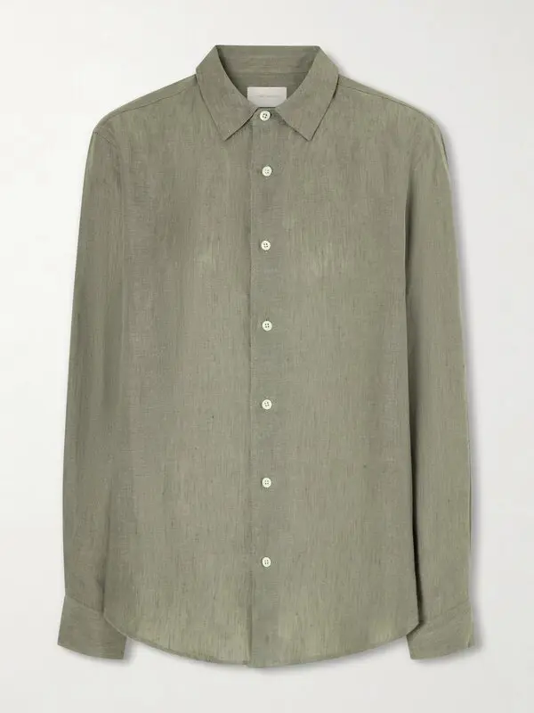 Aimé Leon Dore Linen Shirt - Green