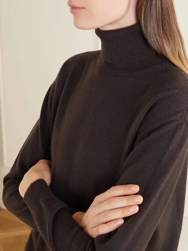Brunello Cucinelli Cashmere Turtleneck Sweater - Brown