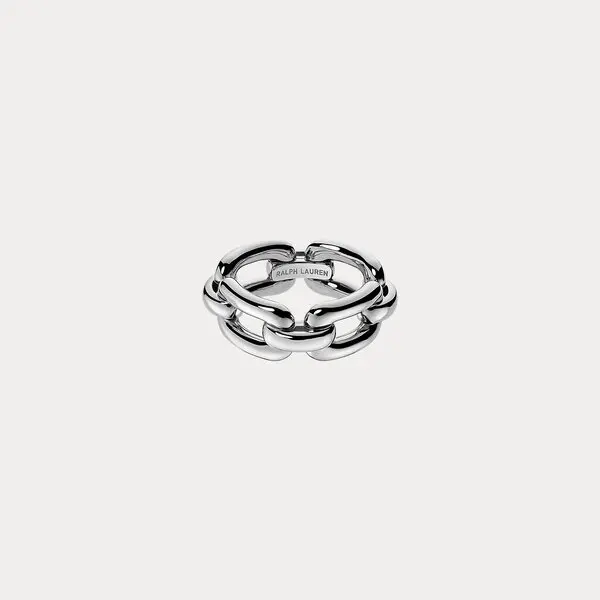 Ralph Lauren Chunky Chain Ring - Sterling Silver