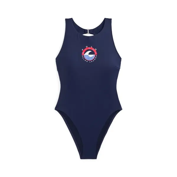 Ralph Lauren Wave-logo One-piece Swimsuit