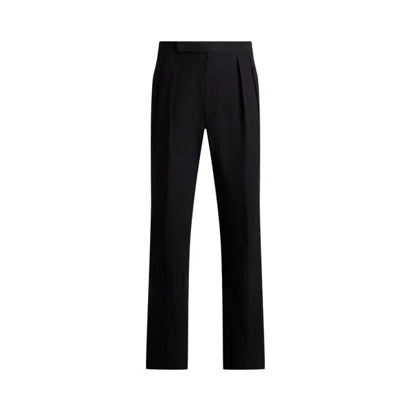 Ralph Lauren Pleated Seersucker Tuxedo Trouser