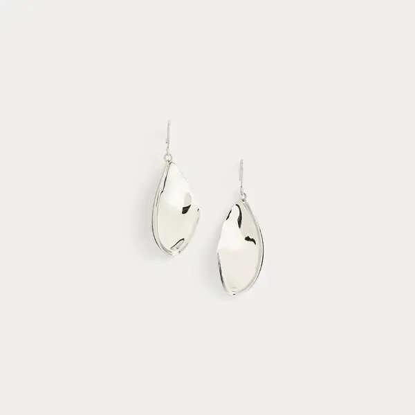 Ralph Lauren Silver-tone Horn Earrings - Grey
