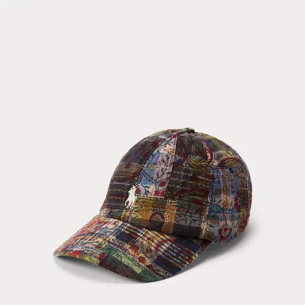 Ralph Lauren Patchwork Madras Cap - Bleeding Madras