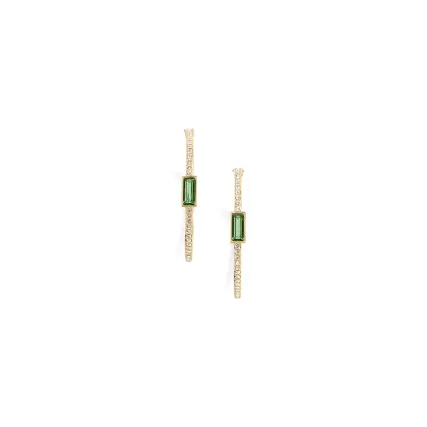 Ralph Lauren Pavé Gold-plated Hoop Earrings