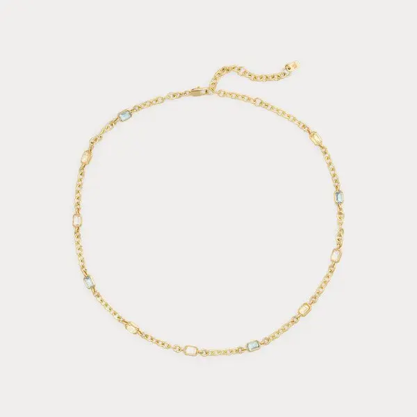 Ralph Lauren Gold-plated Stone Station Necklace - Gold/multi