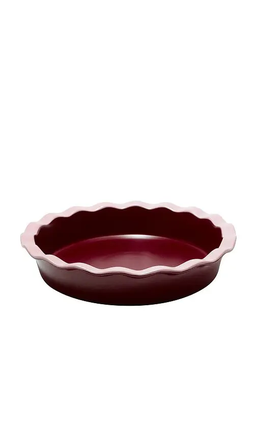 NOON & MOON Pie Dish 9 Inch In Burgundy
