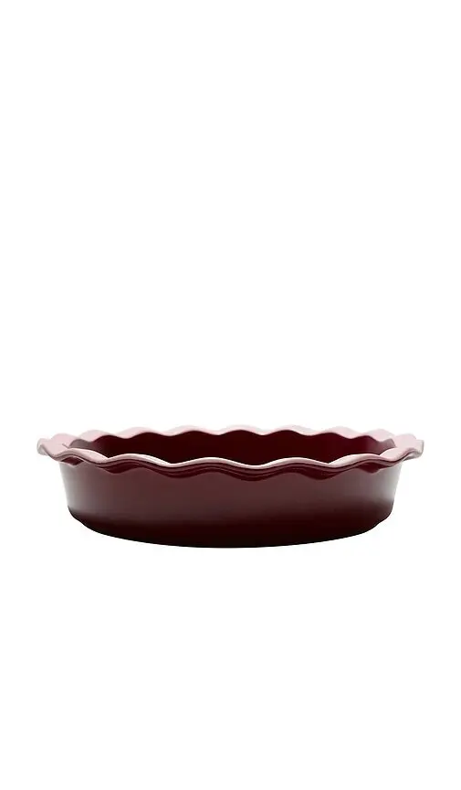 NOON & MOON Pie Dish 9 Inch In Burgundy