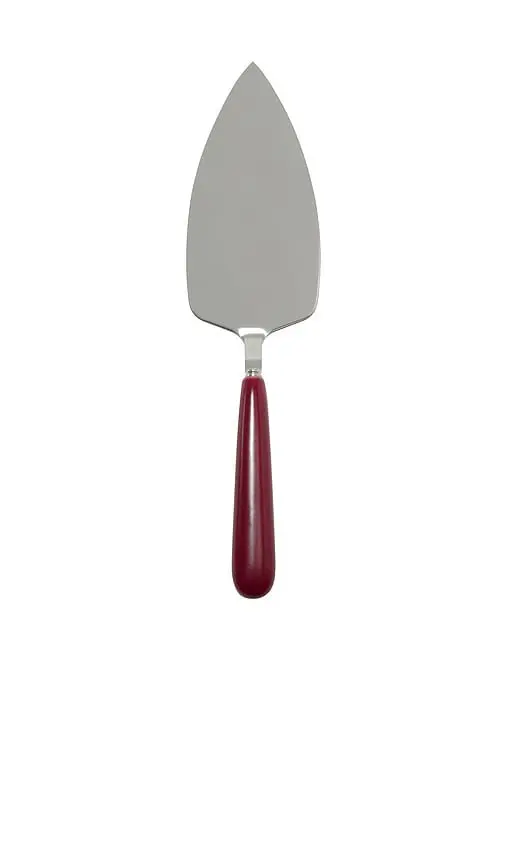 NOON & MOON Pie Server In Burgundy - Cherry Lacquer
